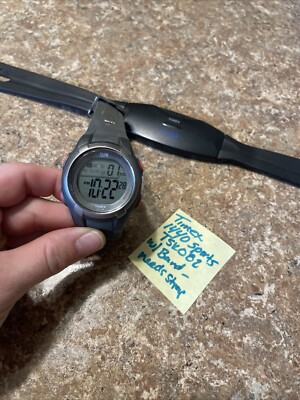 Timex 1440 Sports 842-T5K082 Indiglo, Chrono, Day, Date, Timer, Dual ...