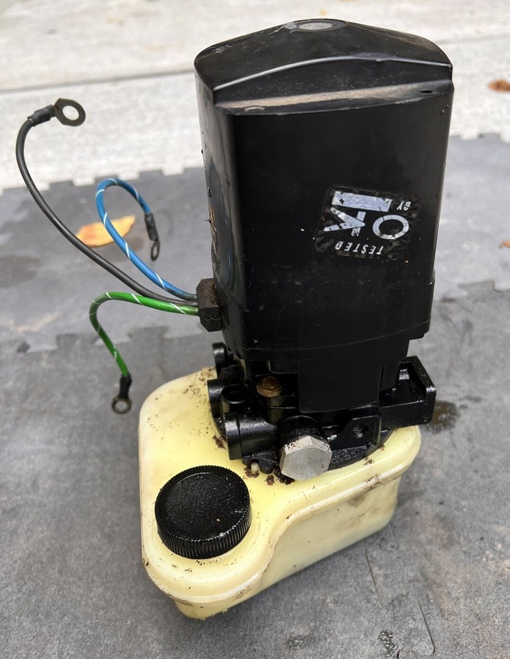 Mercruiser Tilt Trim Lift Pump Motor & Tank Reservoir Hydraulic | eBay
