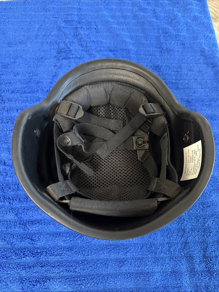 Second Chance PST SC650 Ballistic IIIA Police Military Helmet Small | eBay