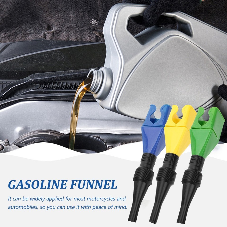 5pcs Plastic Funnel Can Spout Oil Fuel Funnel Petrol transmission ...
