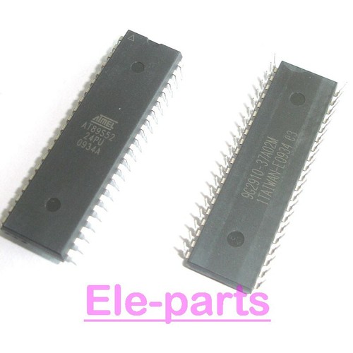 5 PCS AT89S52-24PU DIP-40 89S52 8-bit Microcontroller with 8K ...