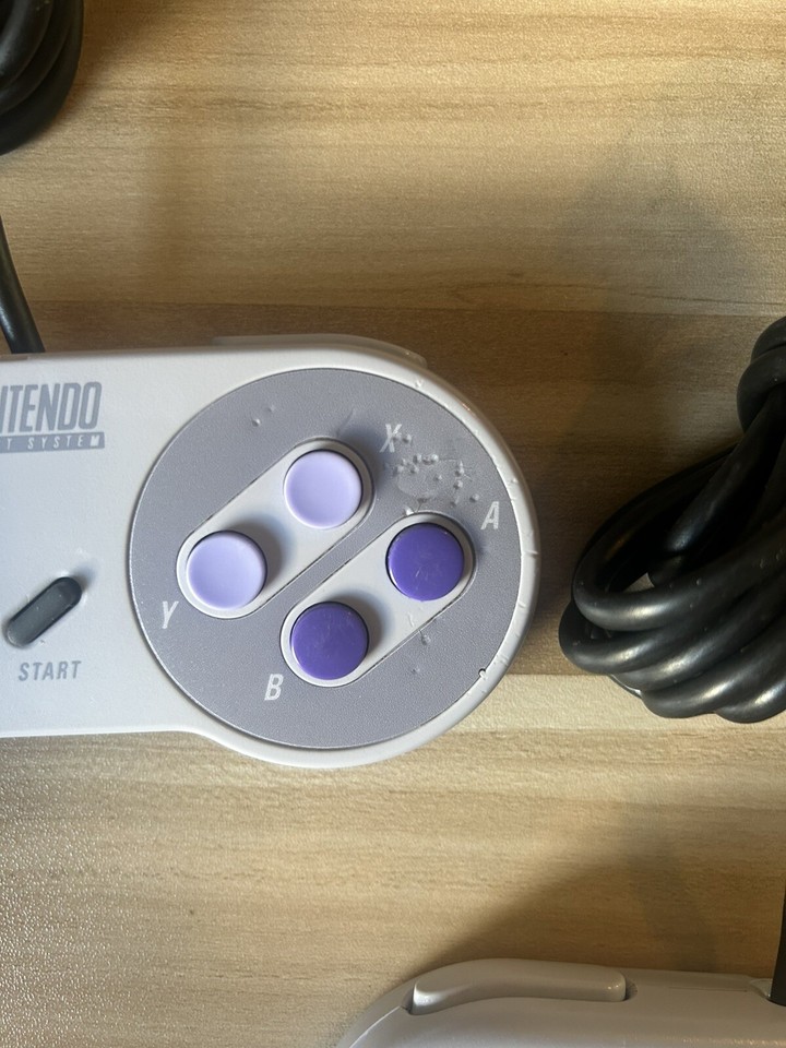 2 SNES Super Nintendo Original Controllers Authentic OEM OFFICIAL SNS ...