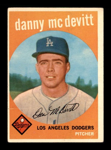 1959 Topps #364 Danny McDevitt VG X2770593 | eBay