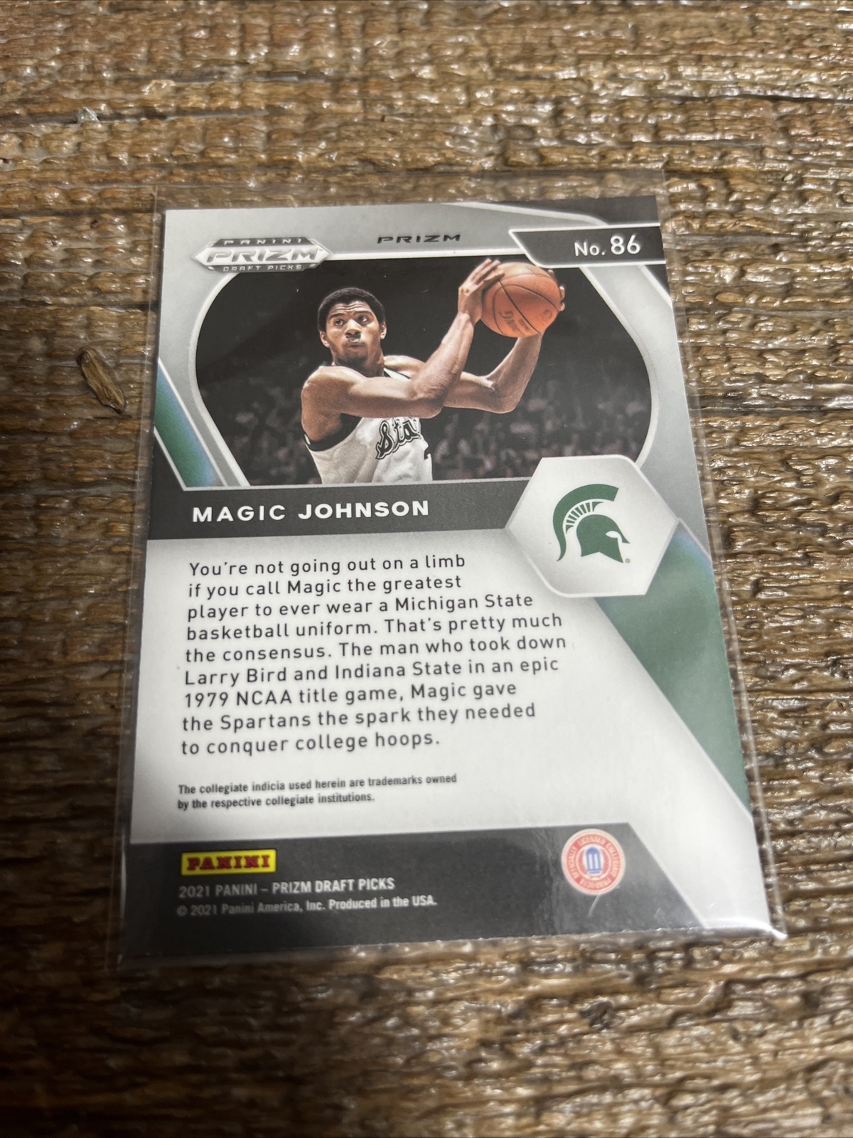 Magic Johnson Red Ice Prizm SP 2021 Draft Picks & 1 Base 2 Card Lot ...