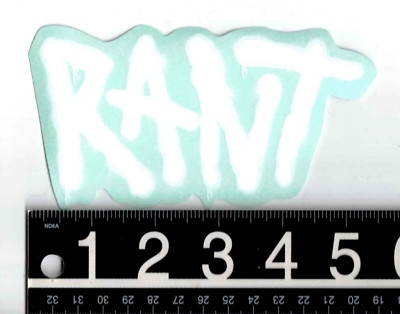 Rant BMX Sticker 5.5 in x 2.75 in White/Clear Subrosa Cycling Decal | eBay