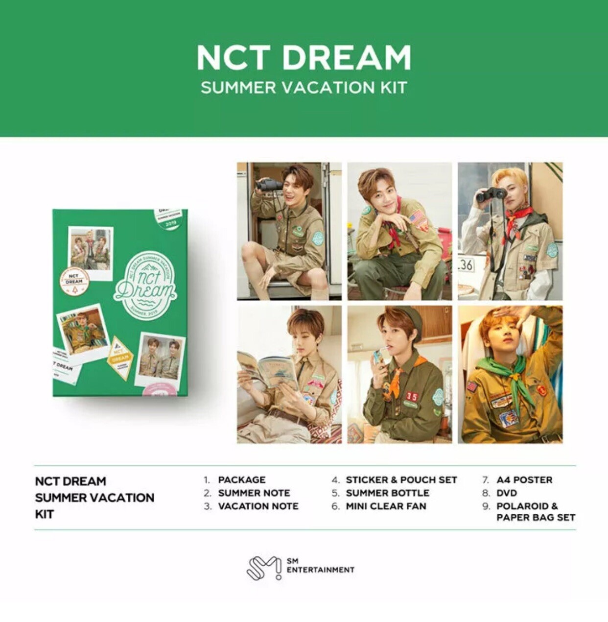 In Stock! 2019 NCT DREAM SUMMER VACATION KIT K-POP SEALED NEW+OFFICIAL ...