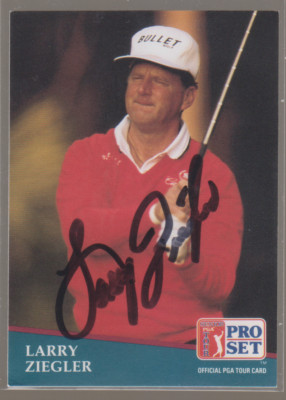 Autographed 1991 Pro Set Larry Ziegler | eBay