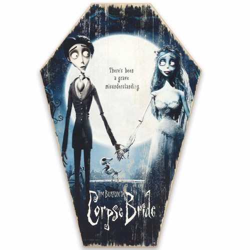 Corpse Bride Movie Poster Coffin Wood Wall Decor - Vintage Corpse Bride ...