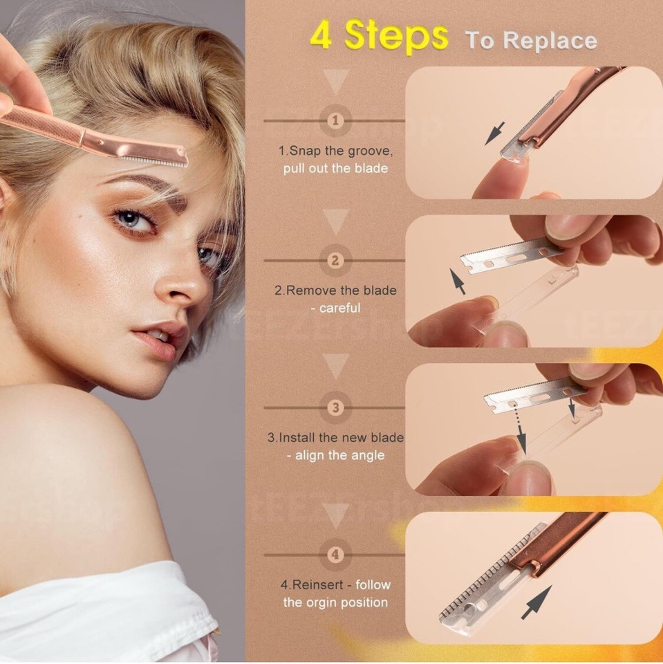 TikTok Viral Derma Razor Face Eyebrows Holiday Christmas Best Gift ...