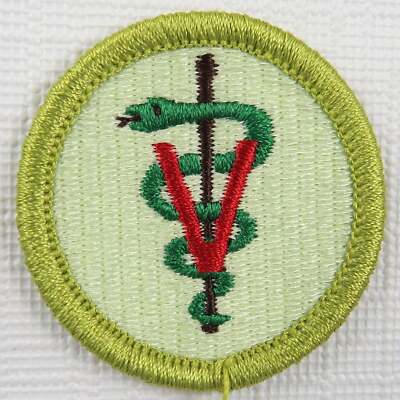 Veterinary Science/Veterinary Medicine Current Plastic Back Merit Badge ...