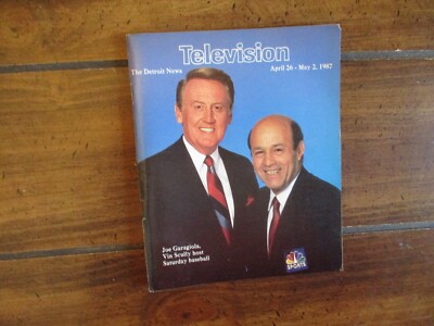 April 26, 1987 Detroit News TV Magazine (JOE GARAGIOLA/VIN SCULLY) | eBay