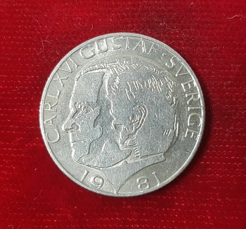 1 Krone Krona Schweden 1981 Coin Münze FÖR SVERIGE I TIDEN | eBay UK