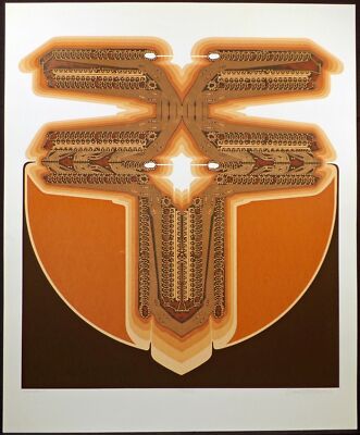 David Kroos "Condor" Hand Signed Serigraph abstract artwork print Make ...