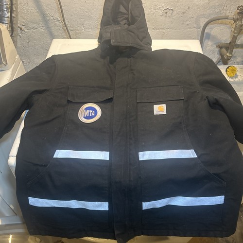 3M Carhartt X MTA Jacket new with tags Size Large NYCT and depot hat | eBay