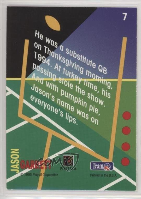 1995 Playoff Absolute Unsung Heroes Jason Garrett #7 0o9 | eBay