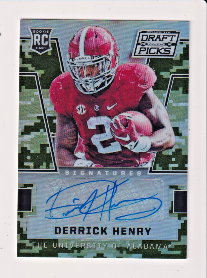 2016 PRIZM DRAFT PICKS SIGNATURES DERRICK HENRY RC 80/199 - ALABAMA ...