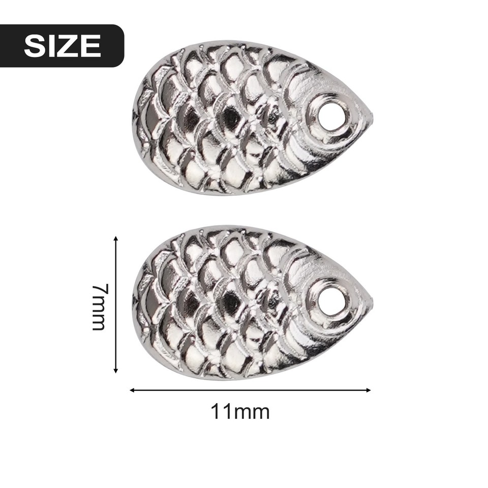 Pratical For Tackle Craft Spinner Rings Blades Attractor 50pcs/Pack ...