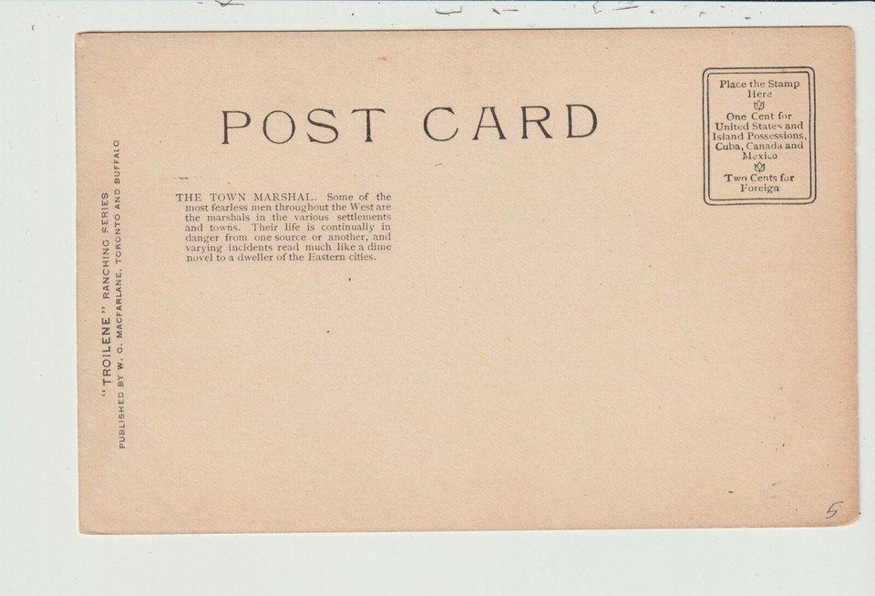 POSTCARD ARTIST SIGNED JOHN INNES "THE TOWN MARSHALL" COWBOYS | eBay