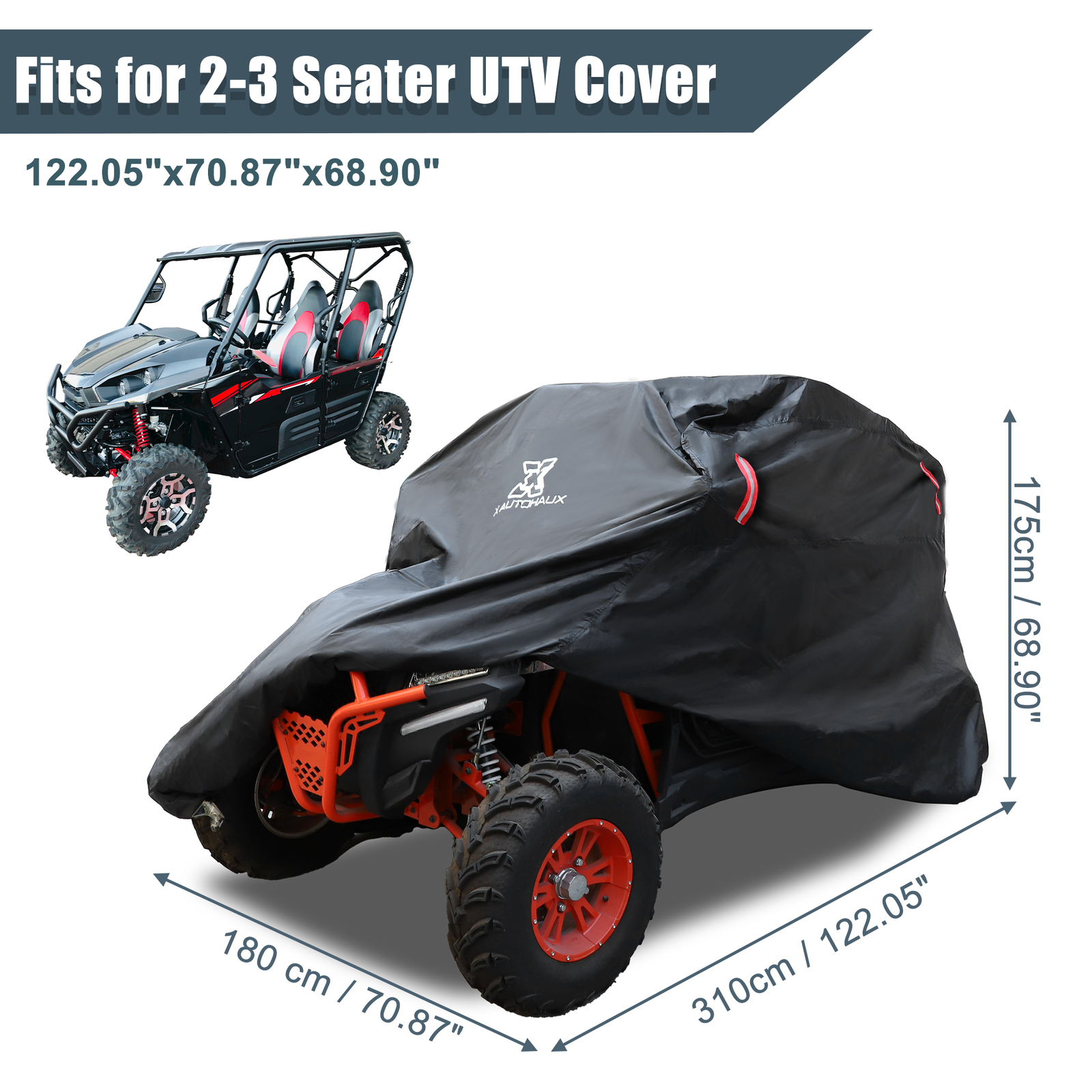 UTV Cover Rain Shade Waterproof Full Cover for Polaris RZR XP 1000 900 ...