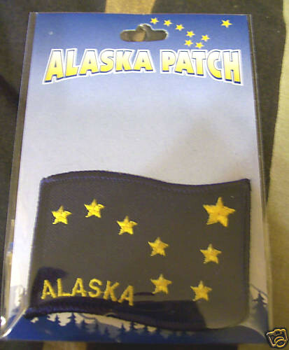 Embroidered Alaska Patch - Alaska State Flag - iron on patch NIP - Last ...