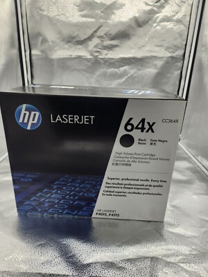 New Genuine HP 64X Black Dual Pack High Volume Toner Cartridges CC364X ...
