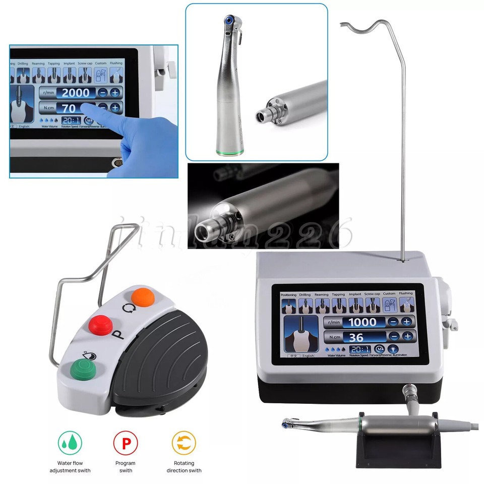 Dental Ultrasonic LED Scaler fit Woodpecker EMS/Implant Motor 20:1 ...
