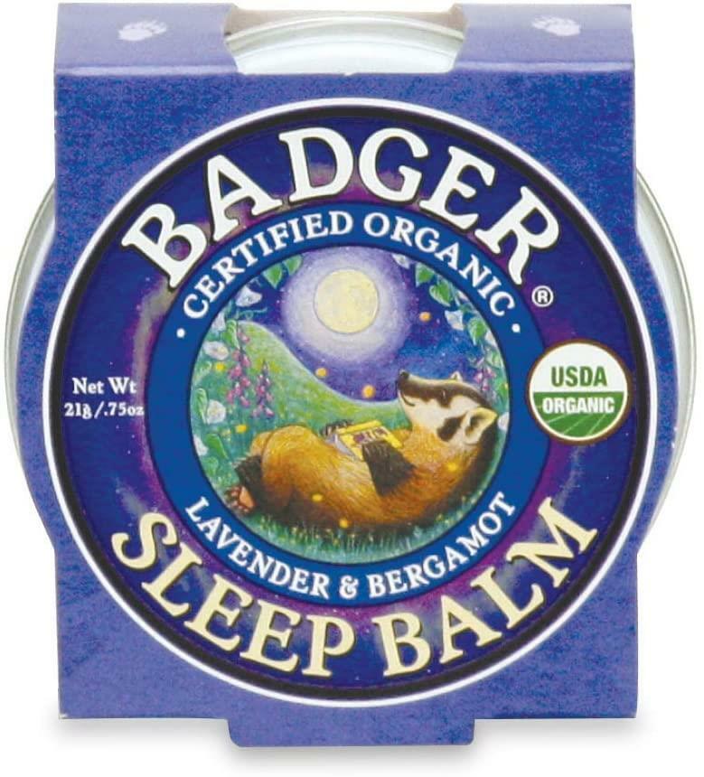 Badger Mini Lavender & Bergamot Essential Oils Organic Sleep Balm Aroma ...