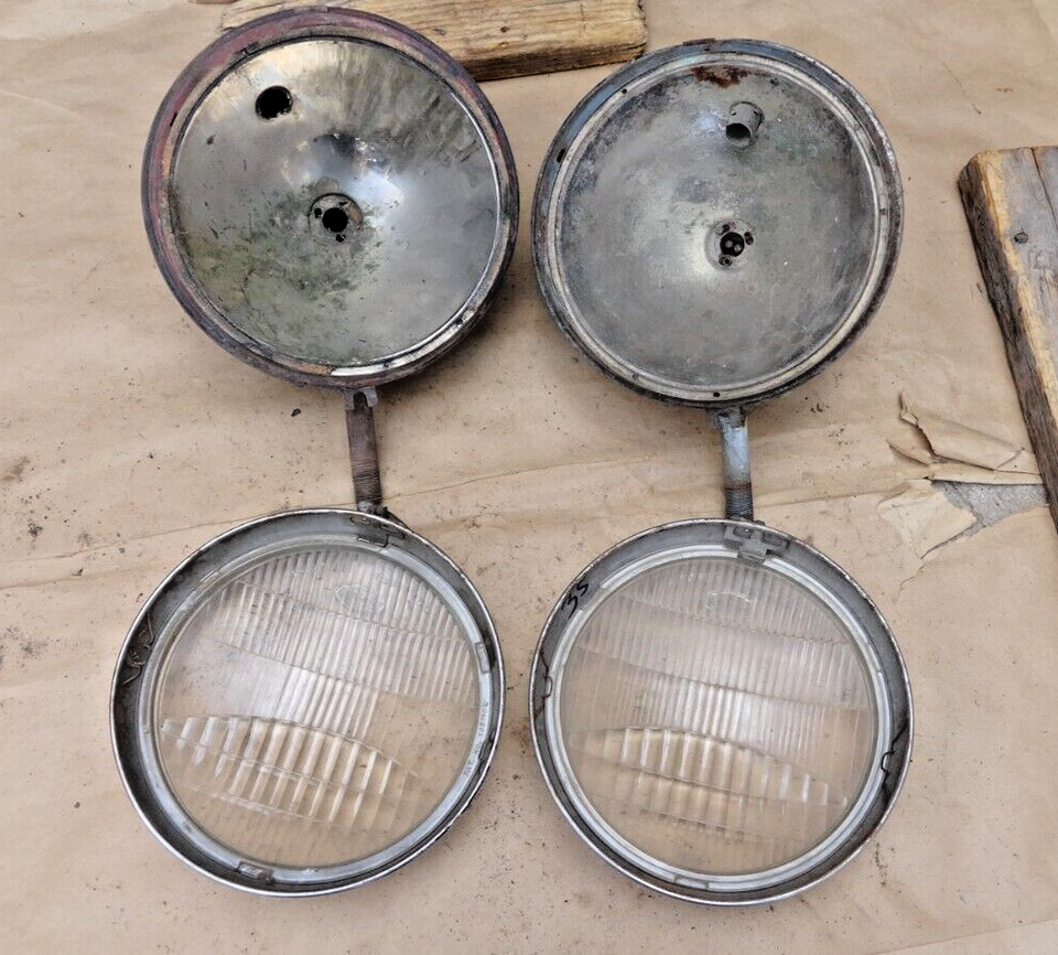 1935 1936 1937 Ford Truck HEADLIGHT ASSEMBLIES Original pair 1/2 ton ...