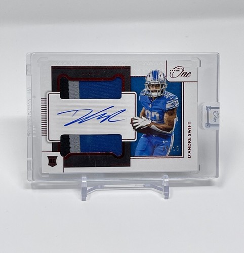 2020 RED Panini One D'ANDRE SWIFT Rookie RC RPA Patch AUTO /25 #39 ...