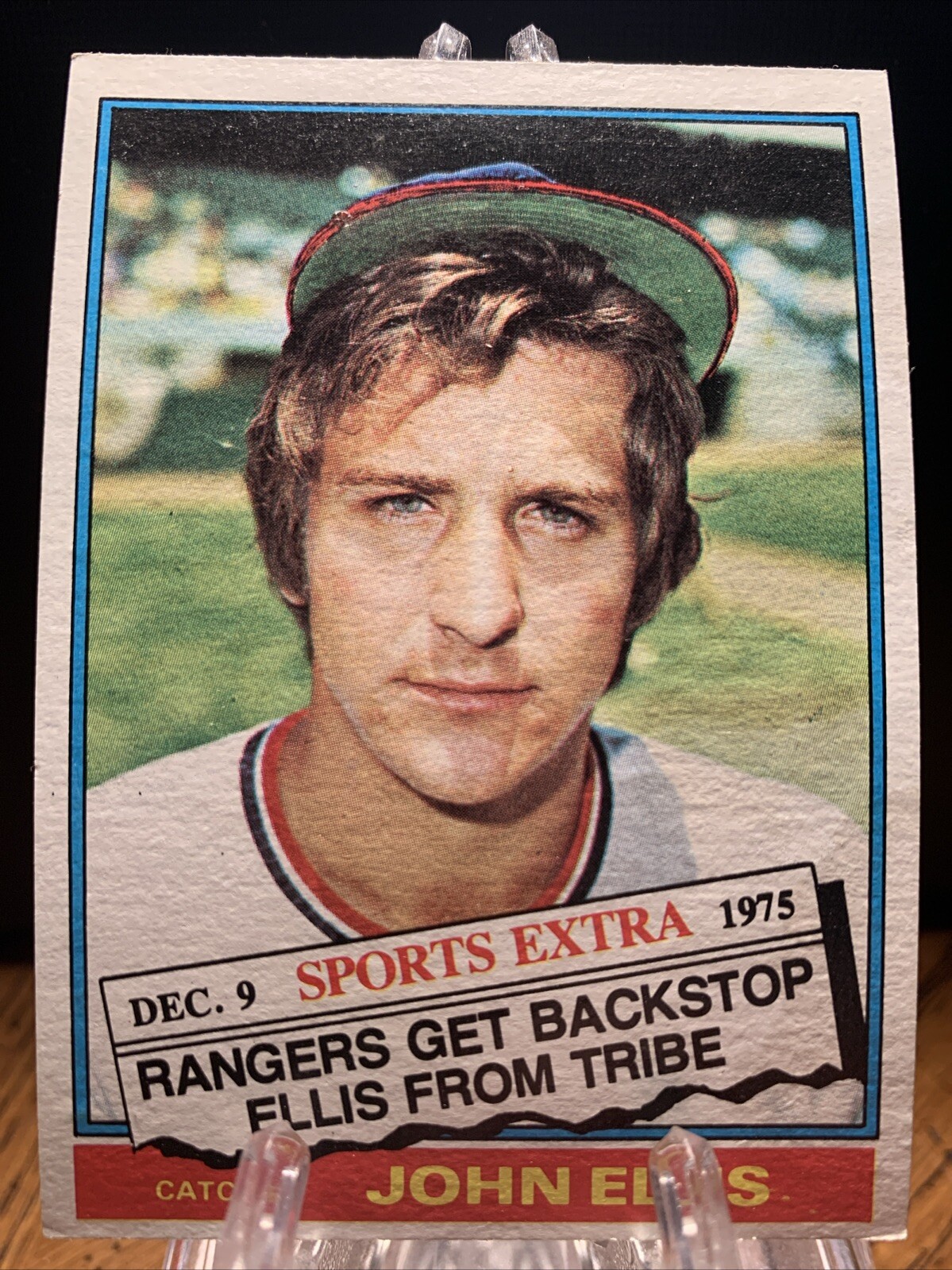 John Ellis 1976 Topps Baseball Card #383T Texas Rangers (A1) | eBay
