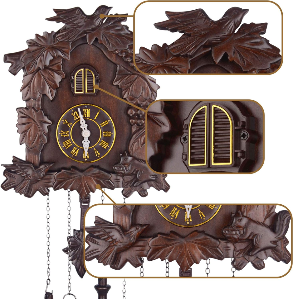 Handcrafted Wood Cuckoo Clock MX210 744110662924| eBay