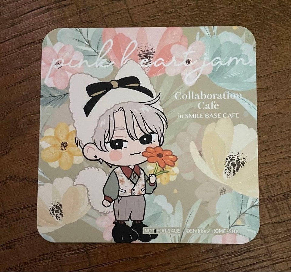Pink Heart Jam Collaboration Cafe Collaboration Menu Benefits Coaster Acrylic | eBay