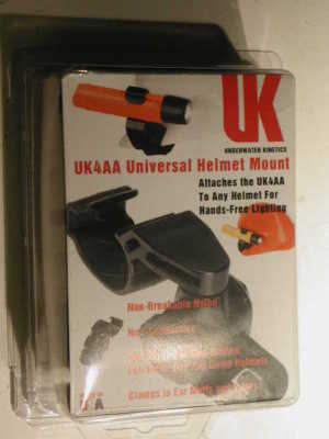 Underwater Kinetics UK 4AA Universal Helmet Mount NIB UPC 032705148190 ...
