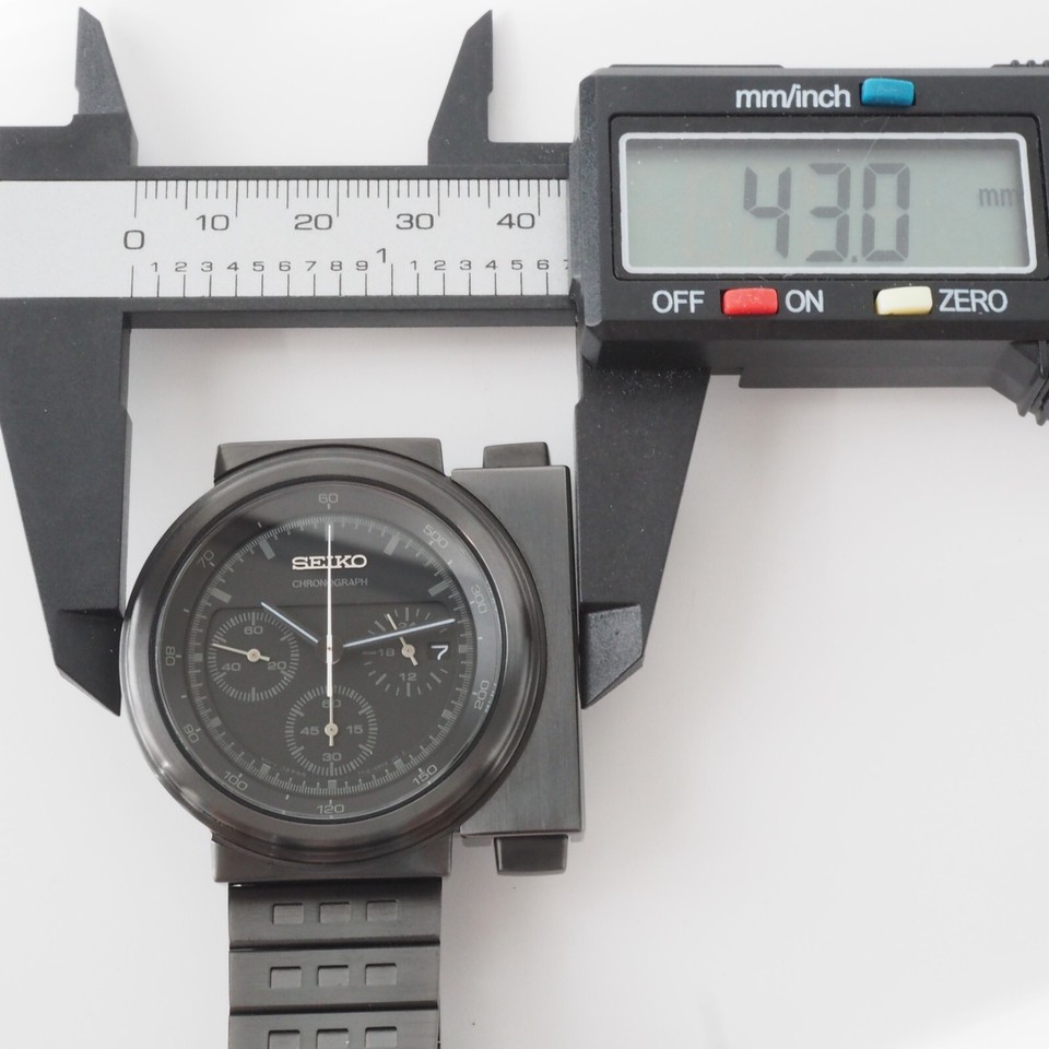 SEIKO Spirit Giugiaro SCED051/7T12-0BW0 Quartz Black Aliens Ripley ...