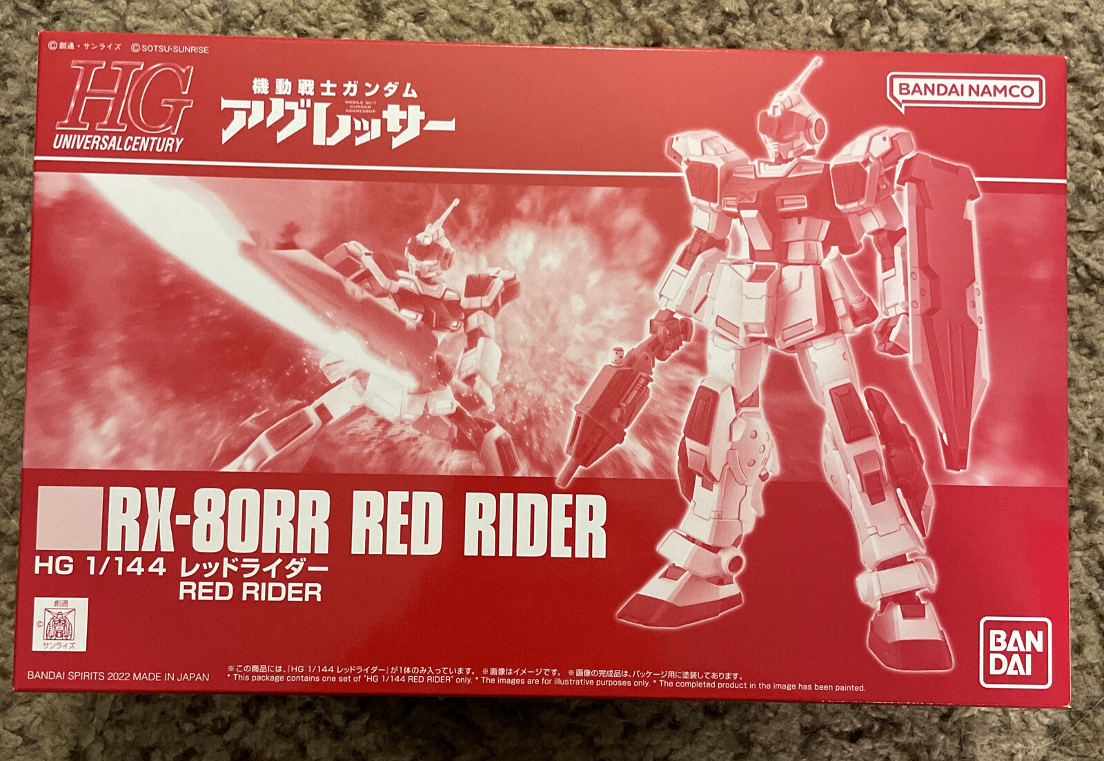 HGUC 1/144 RX-80RR Red Rider Gundam Model Kit Pale Aggressor Premium ...