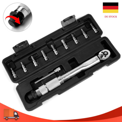 Drehmomentschlüssel 1/4" 5-25 Nm Ratsche Drehmoment Werkzeug Stecknüsse ...