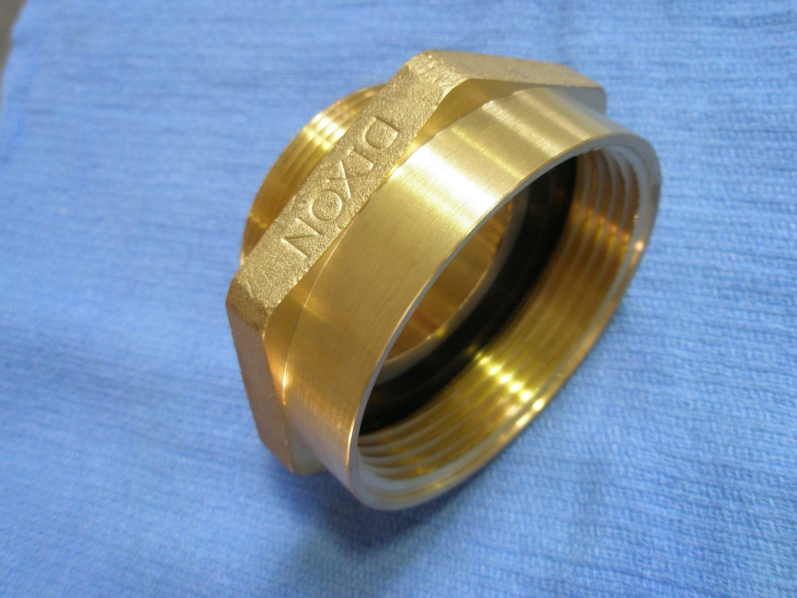 Hydrant Adapter 2-1/2" FNST (NH) 2" IPT Male #FM25F20T Dixon Hex Brass ...