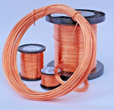 copper wire solid bare- round 0.4mm - 5mm jewelry making / wire craft ...