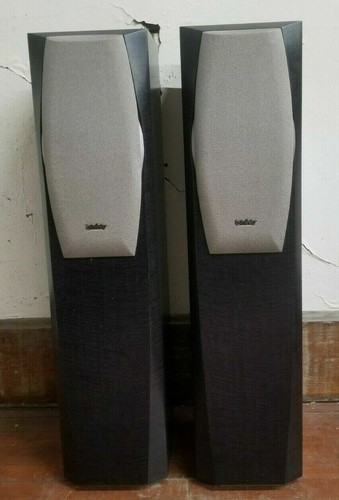 Pair INFINITY Black Onyx Interlude IL30 Bi-Wired Front Tower Speakers ...