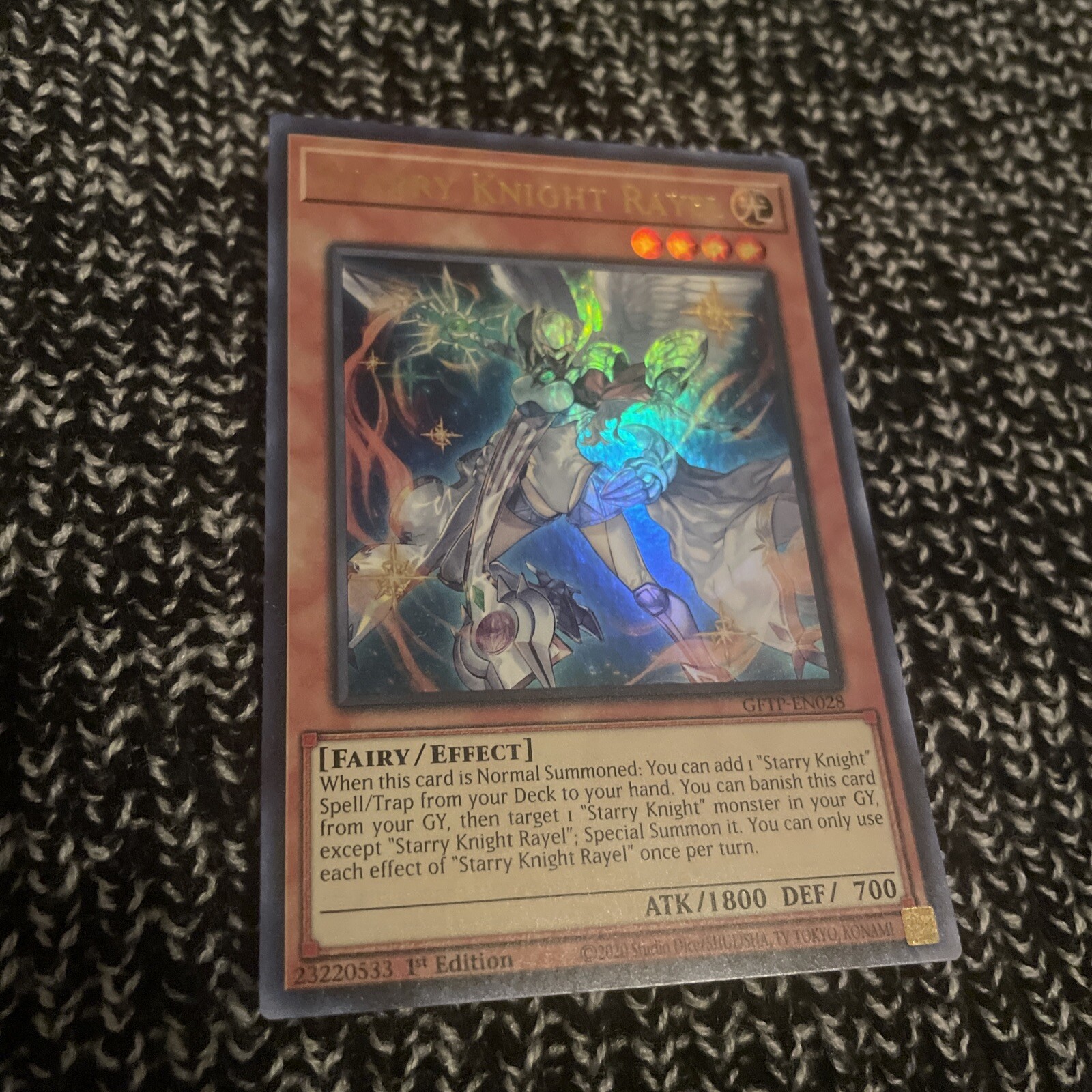 Yugioh! Starry Knight Rayel - GFTP-EN028 - Ultra Rare - 1st Edition ...