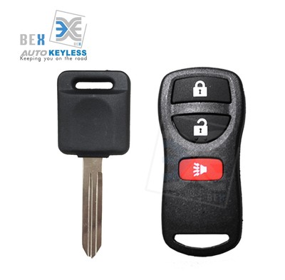 Keyless Entry Remote Fob & Uncut Key Chip Ignition For Nissan 2004-2009 ...