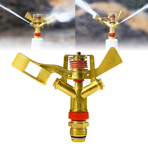 1/2in Impact Sprinkler Adjustable Distance Rotation Lawn Sprinkler ...