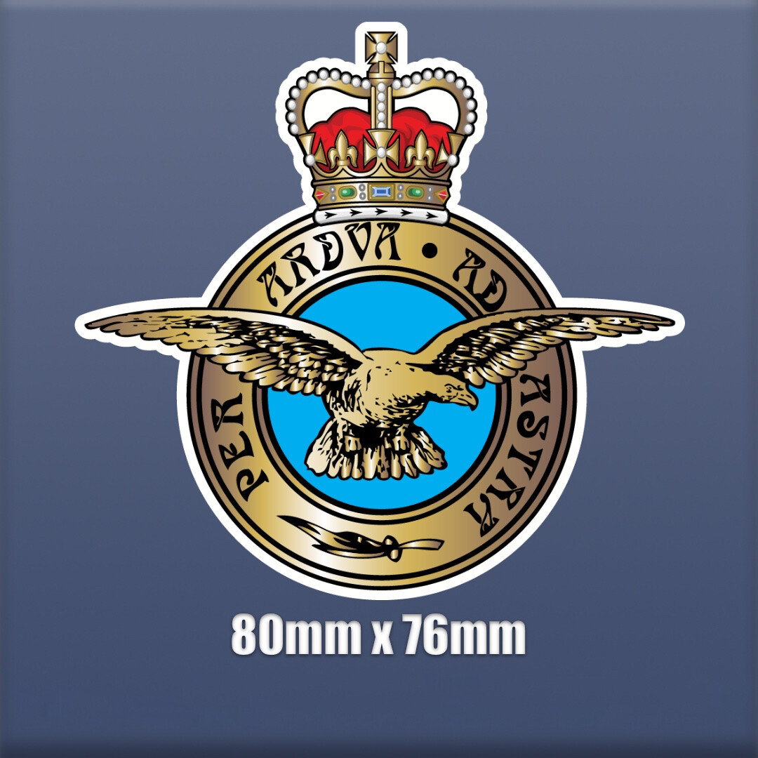 Sticker RAF Royal Air Force Badge Logo Vinyl sticker UK Army special ...