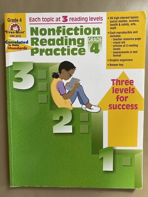 Nonfiction Reading Practice; each topic has 3 reading levels Grade 4 ...