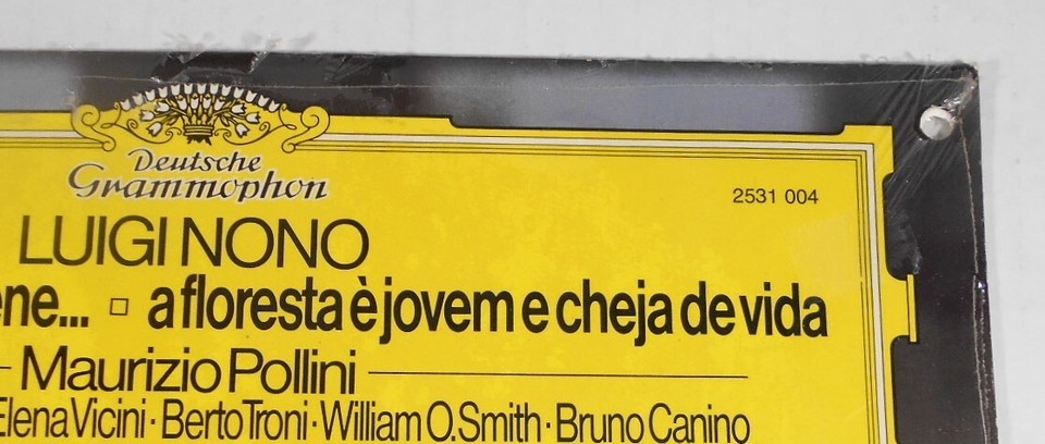 NONO Sofferte Onde Serene MAURIZIO POLLINI piano Liliana Poli CUTOUT Lp ...