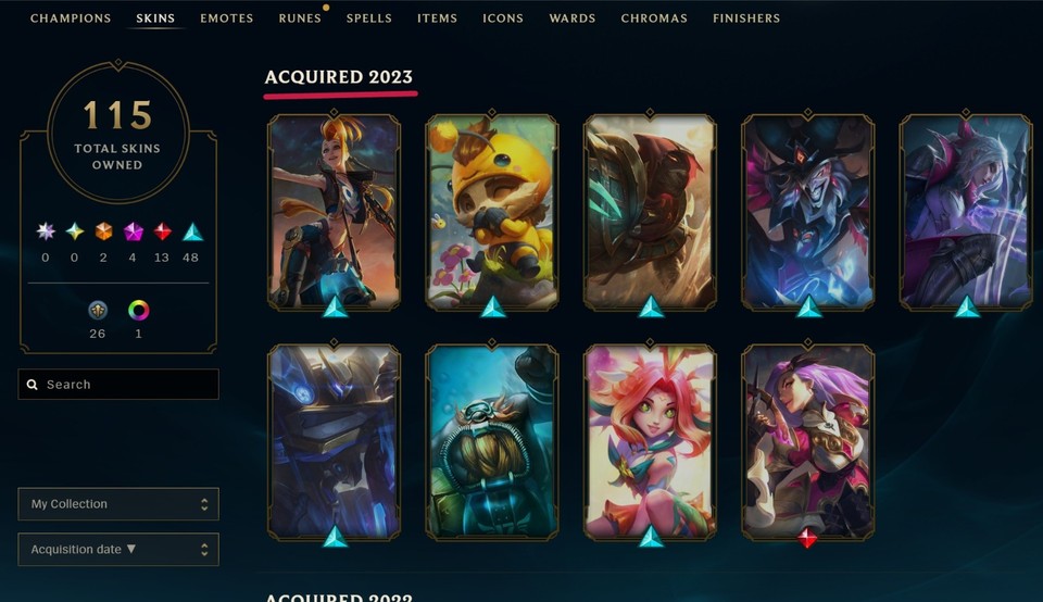 League of Legends Account EUW Unranked All Champs 115 Skins Lvl 30 Lol ...