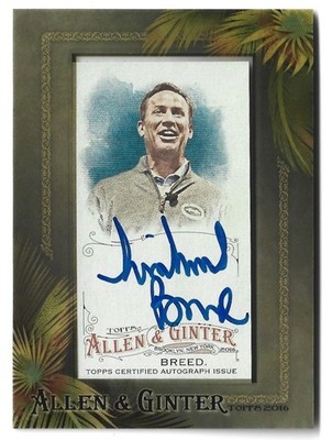 2016 Topps Allen and Ginter Framed Mini Autograph #AGA-MB Mike Breed ...