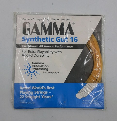 GAMMA Synthetic Gut 16G Nylon Tennis Strings 16 Gauge 40ft Pack JAPAN ...