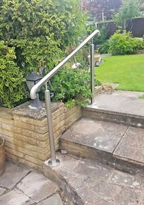 Stainless Steel, Exterior Quality Adjustable Handrail with Pivoting ...