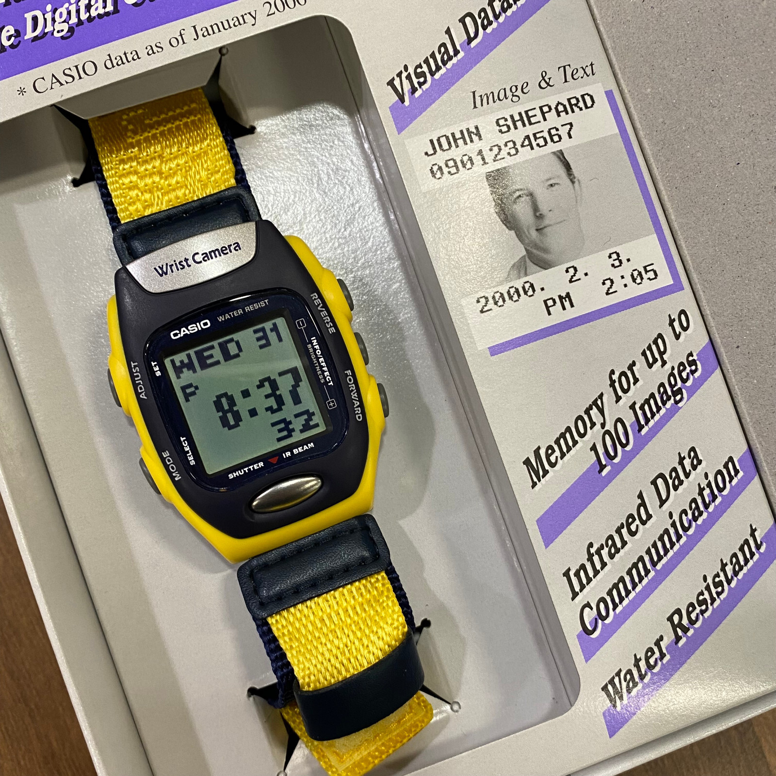 CASIO WQV-2B-9 Wrist Camera Digital Watch Rare Vintage New In Box NOS ...